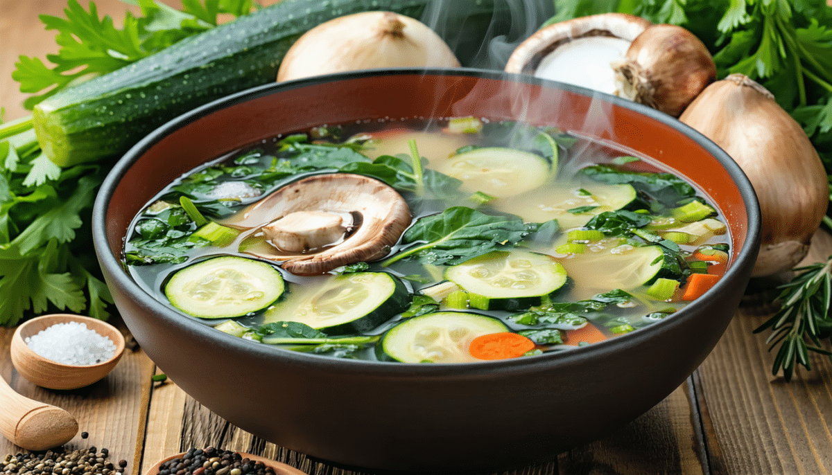 Le bouillon de légumes salé : allié savoureux des régimes cétogènes